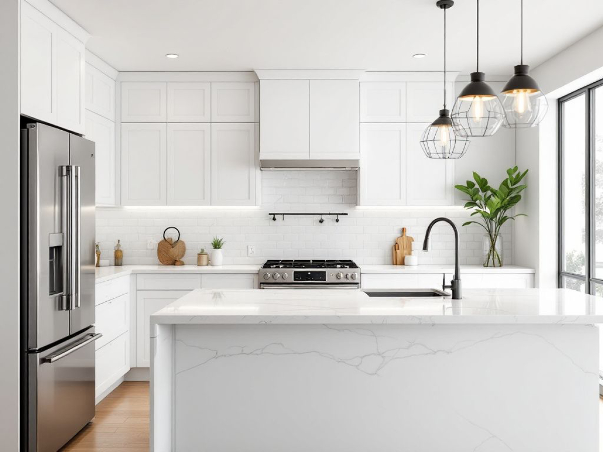 White Quartz Countertops: 9 Best Ideas For Your Kitchen
