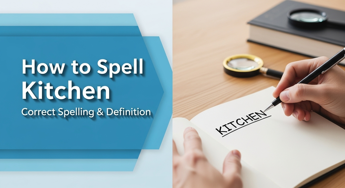 How To Spell Kitchen: Correct Spelling & Definition