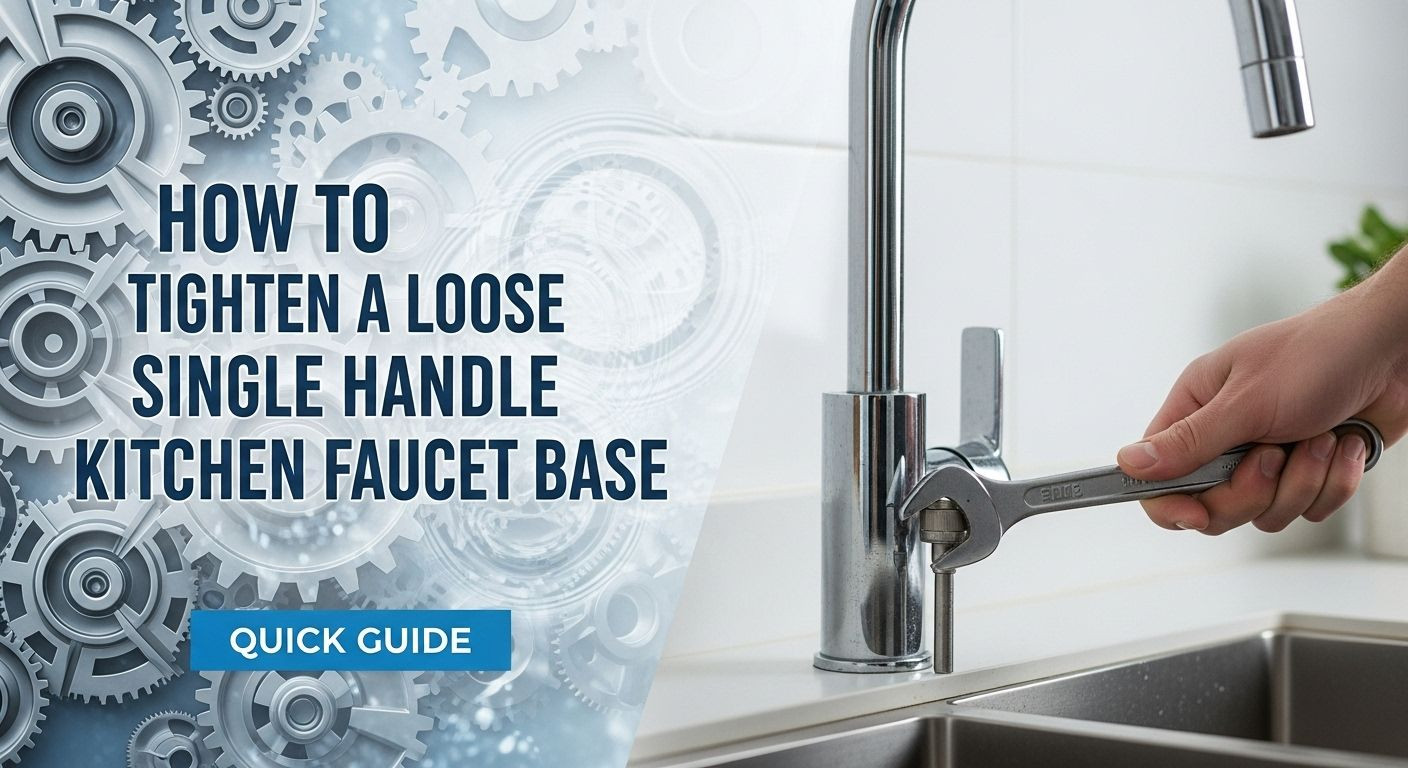 How To Tighten A Loose Single Handle Kitchen Faucet Base: Quick Guide