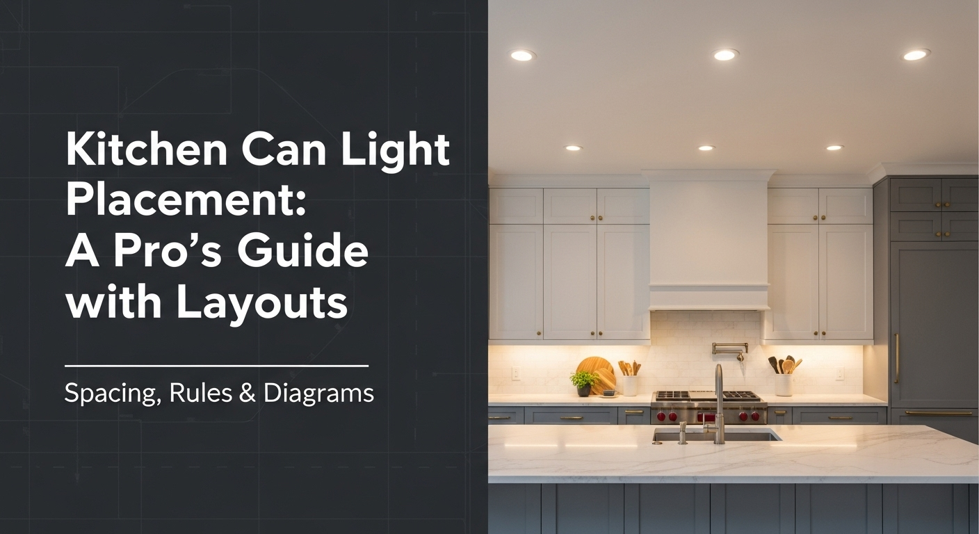 Kitchen Can Light Placement: A Pro's Guide With Layouts