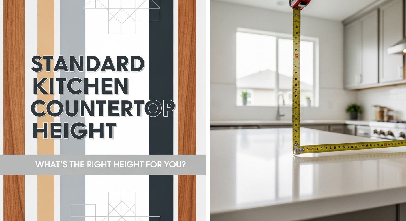 Standard Kitchen Countertop Height: What's The Right Height For You?