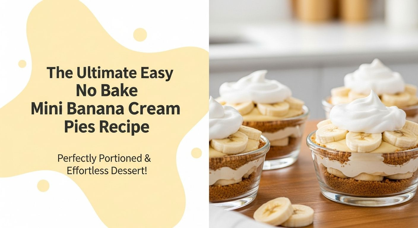 The Ultimate Easy No Bake Mini Banana Cream Pies Recipe