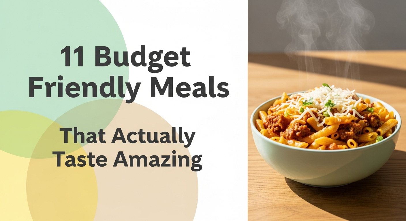 11 Budget Friendly Meals That Actually Taste Amazing