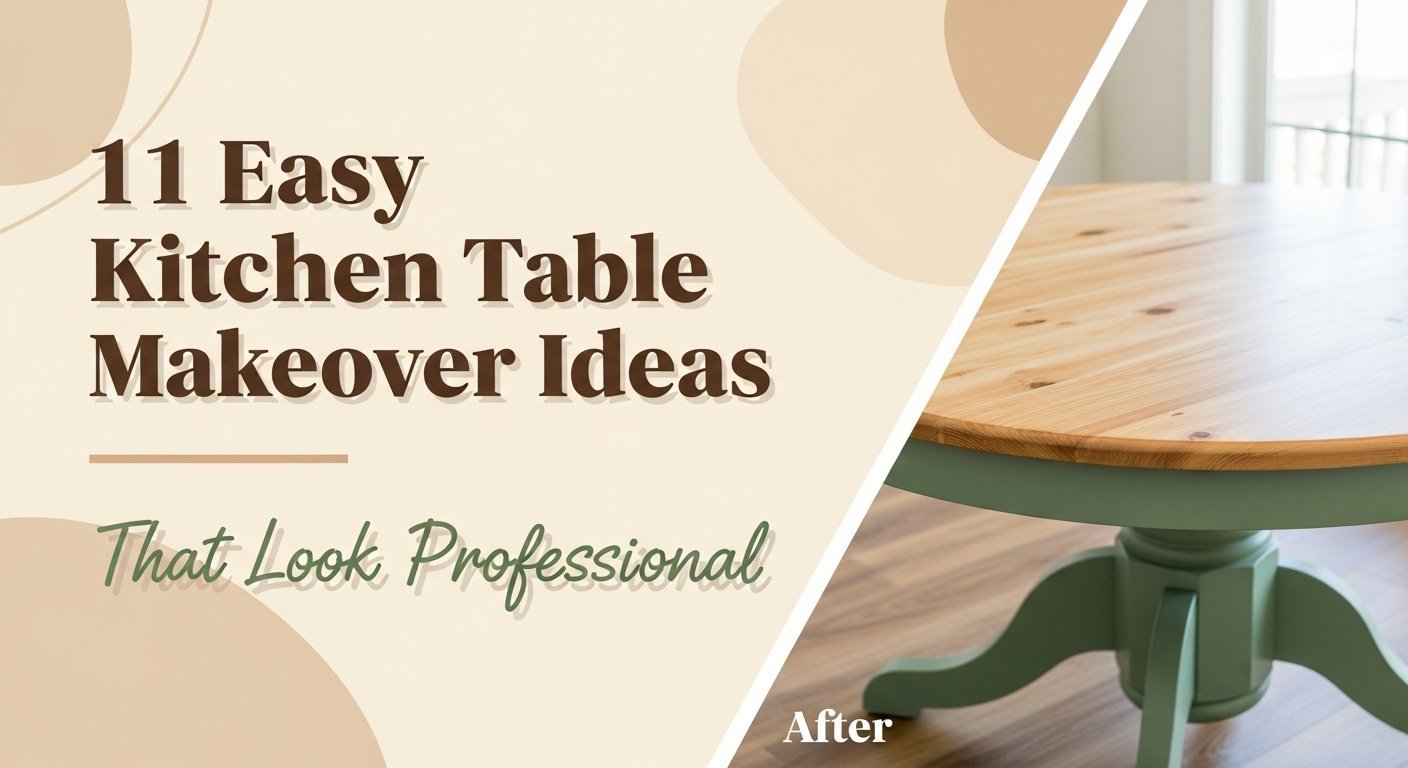 11 Easy Kitchen Table Makeover Ideas That Look Professional