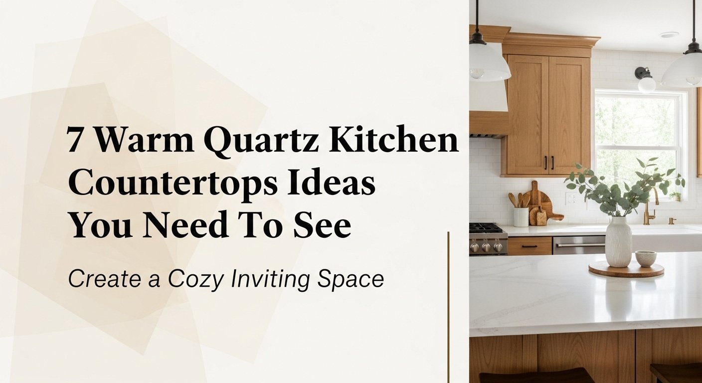 7 Warm Quartz Kitchen Countertops Ideas You Need To See 2025