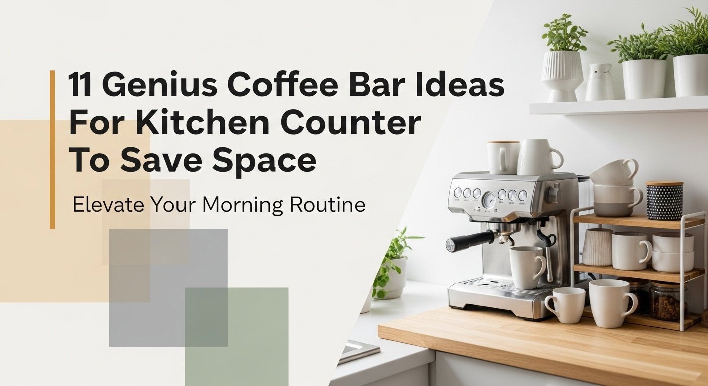 11 Genius Coffee Bar Ideas For Kitchen Counter To Save Space 2026