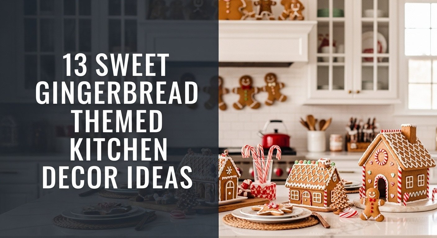 13 Sweet Gingerbread Themed Kitchen Decor Ideas For 2025