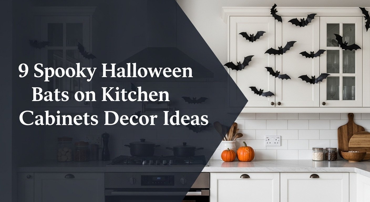 9 Spooky Halloween Bats On Kitchen Cabinets Decor Ideas