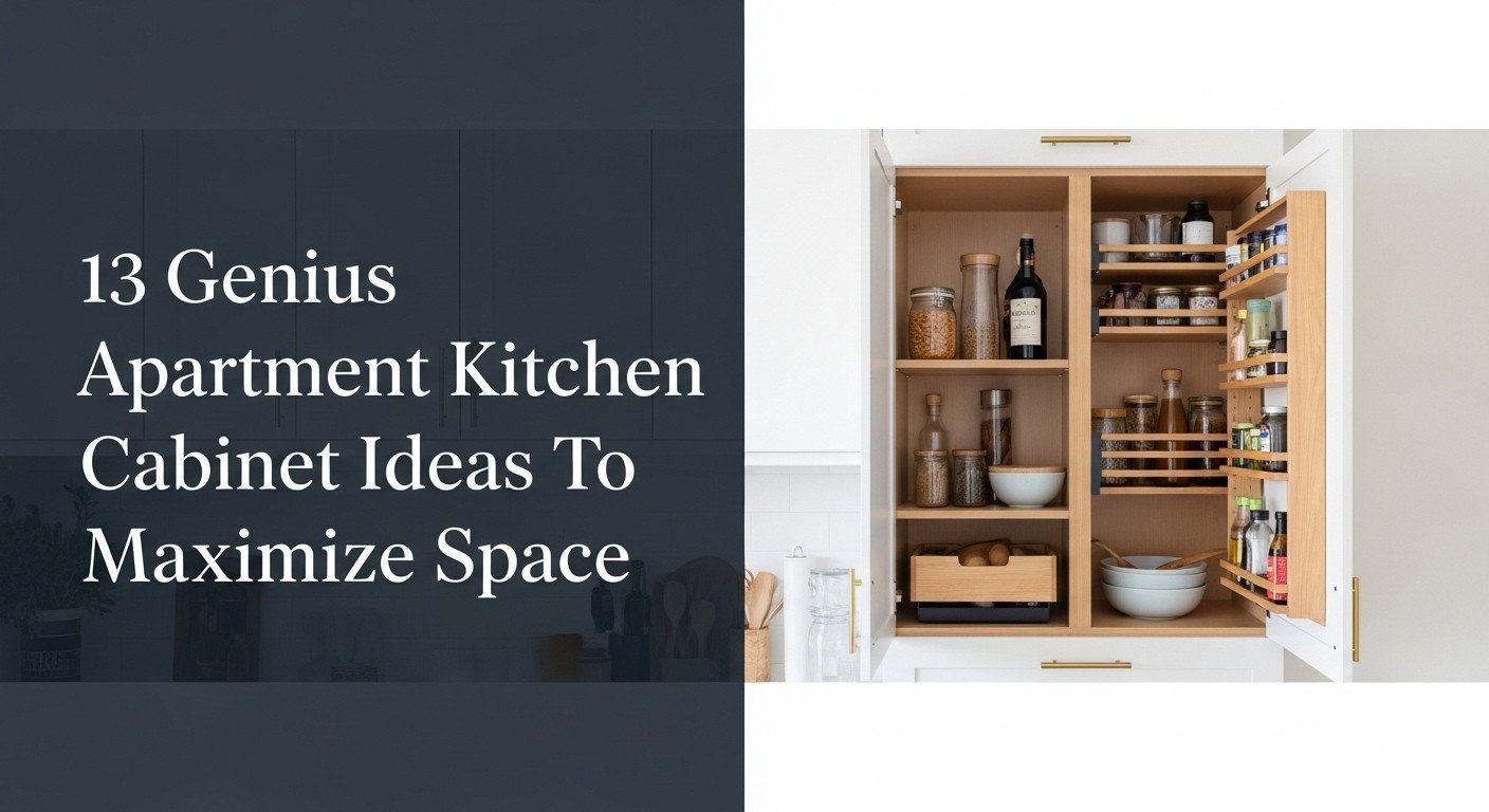 13 Genius Apartment Kitchen Cabinet Ideas To Maximize Space