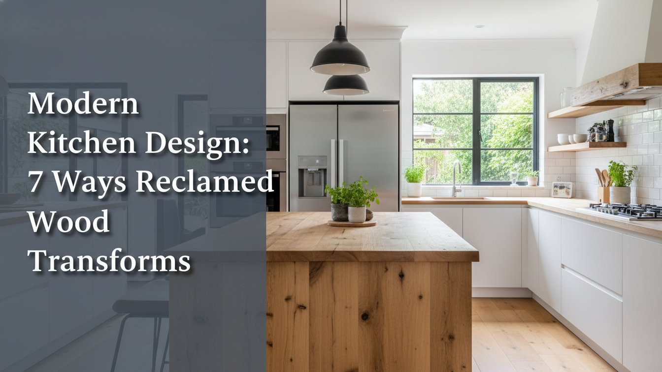 Modern Kitchen Design: 7 Ways Reclaimed Wood Transforms
