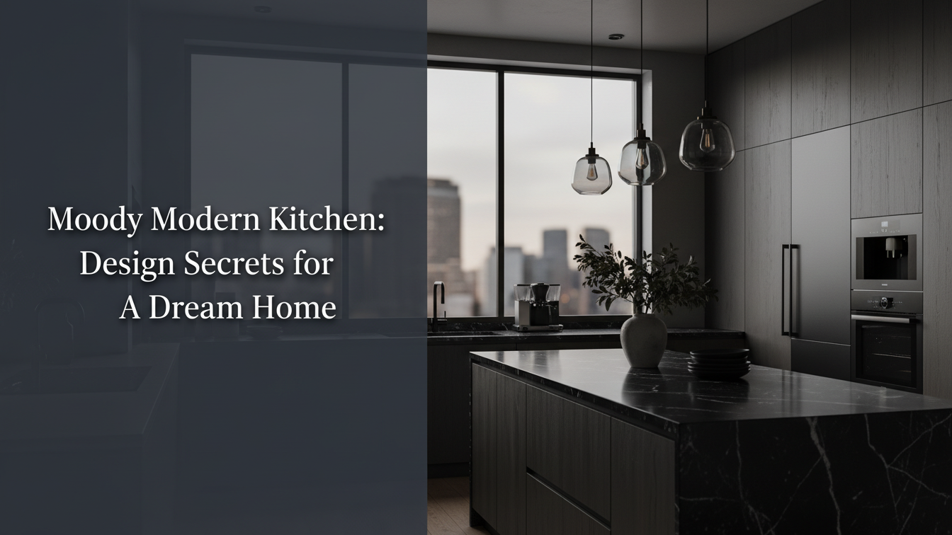 Moody Modern Kitchen: Design Secrets For A Dream Home