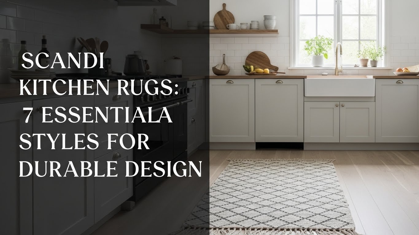 Scandi Kitchen Rugs: 7 Essential Styles For Durable Design