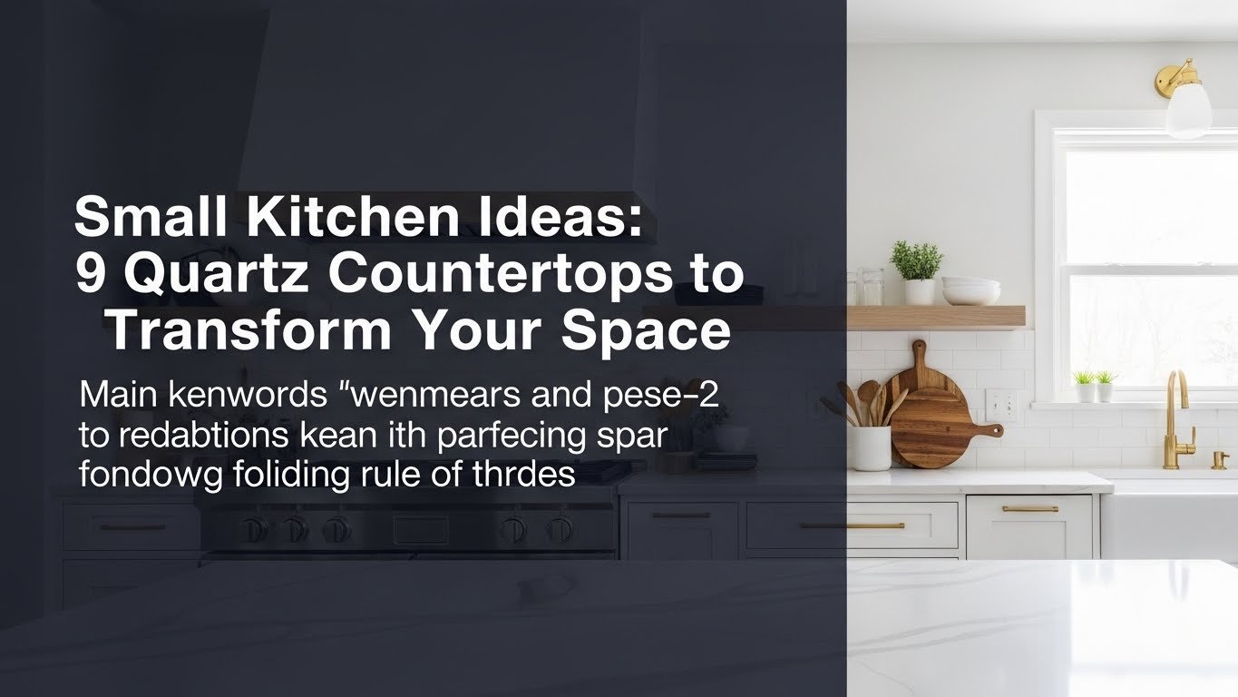 Small Kitchen Ideas: 9 Quartz Countertops To Transform Your Space 2026