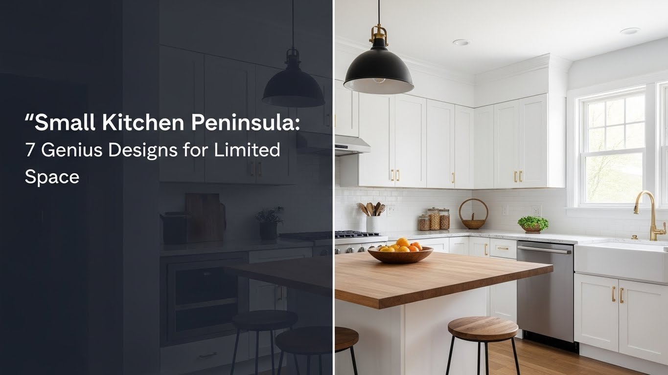 Small Kitchen Peninsula: 7 Genius Designs For Limited Space