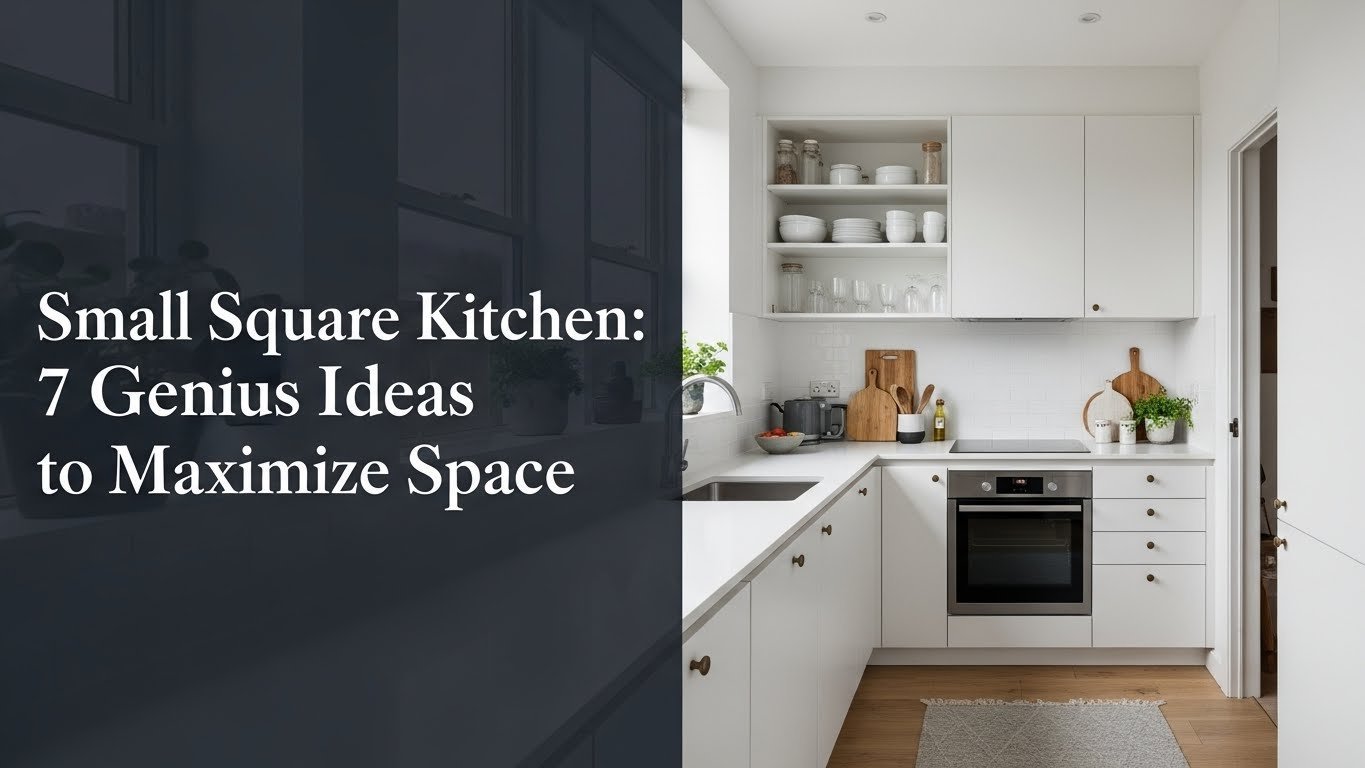 Small Square Kitchen: 7 Genius Ideas To Maximize Space