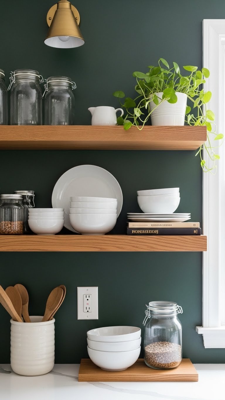 Small Dark Green Kitchens: 11 Ideas To Boost Light & Style 2025