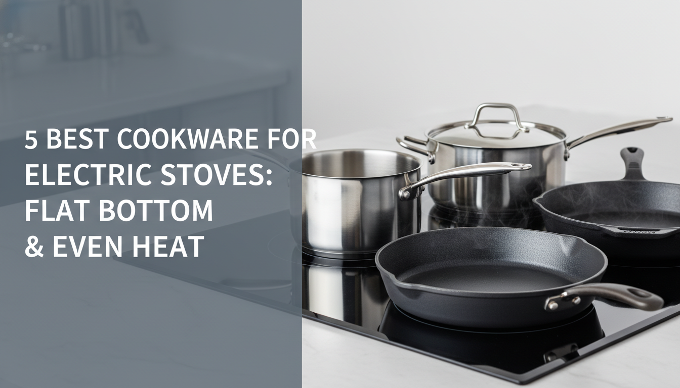 5 Best Cookware For Electric Stoves: Flat Bottom & Even Heat