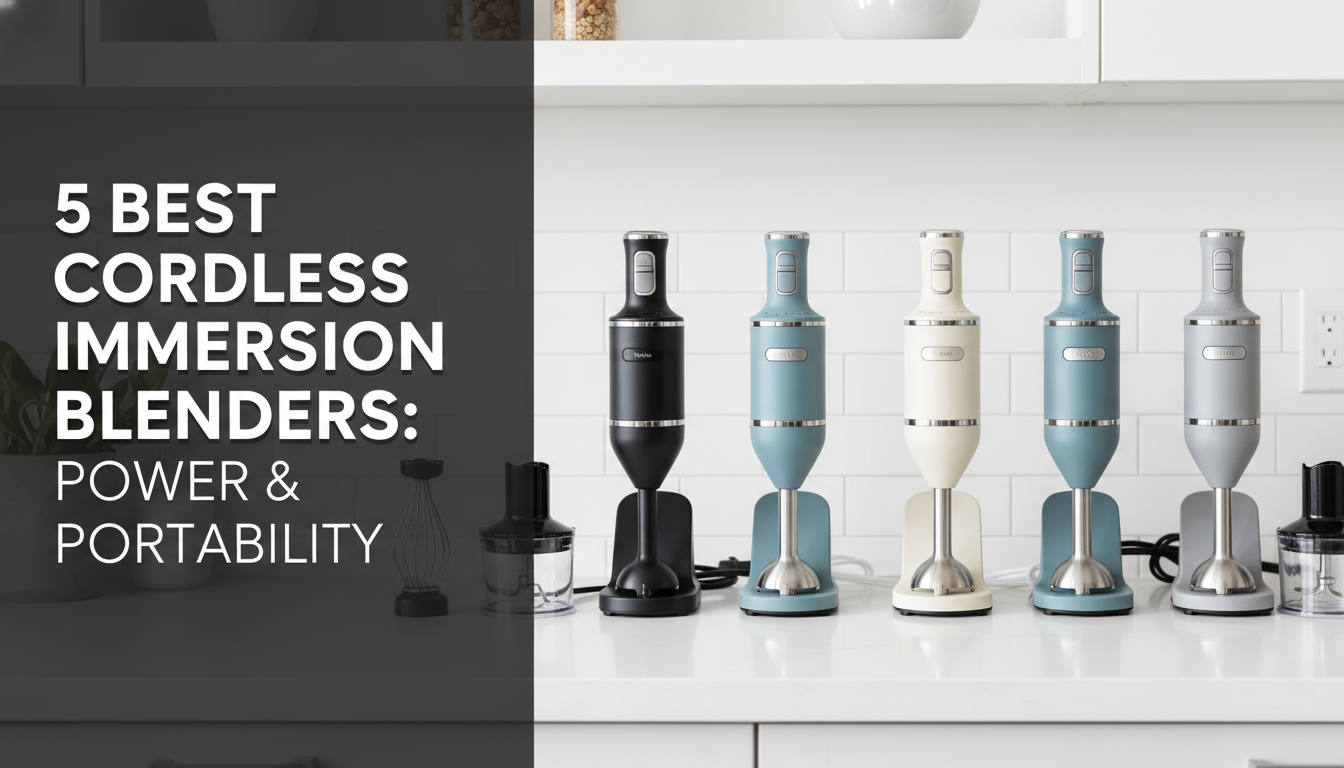 5 Best Cordless Immersion Blenders: Power & Portability In 2026