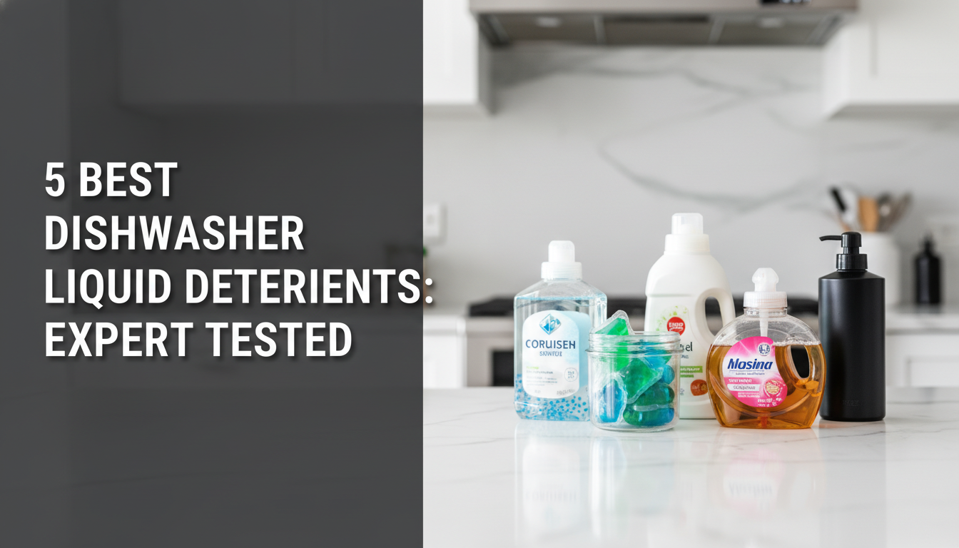 5 Best Dishwasher Liquid Detergents: Expert Tested