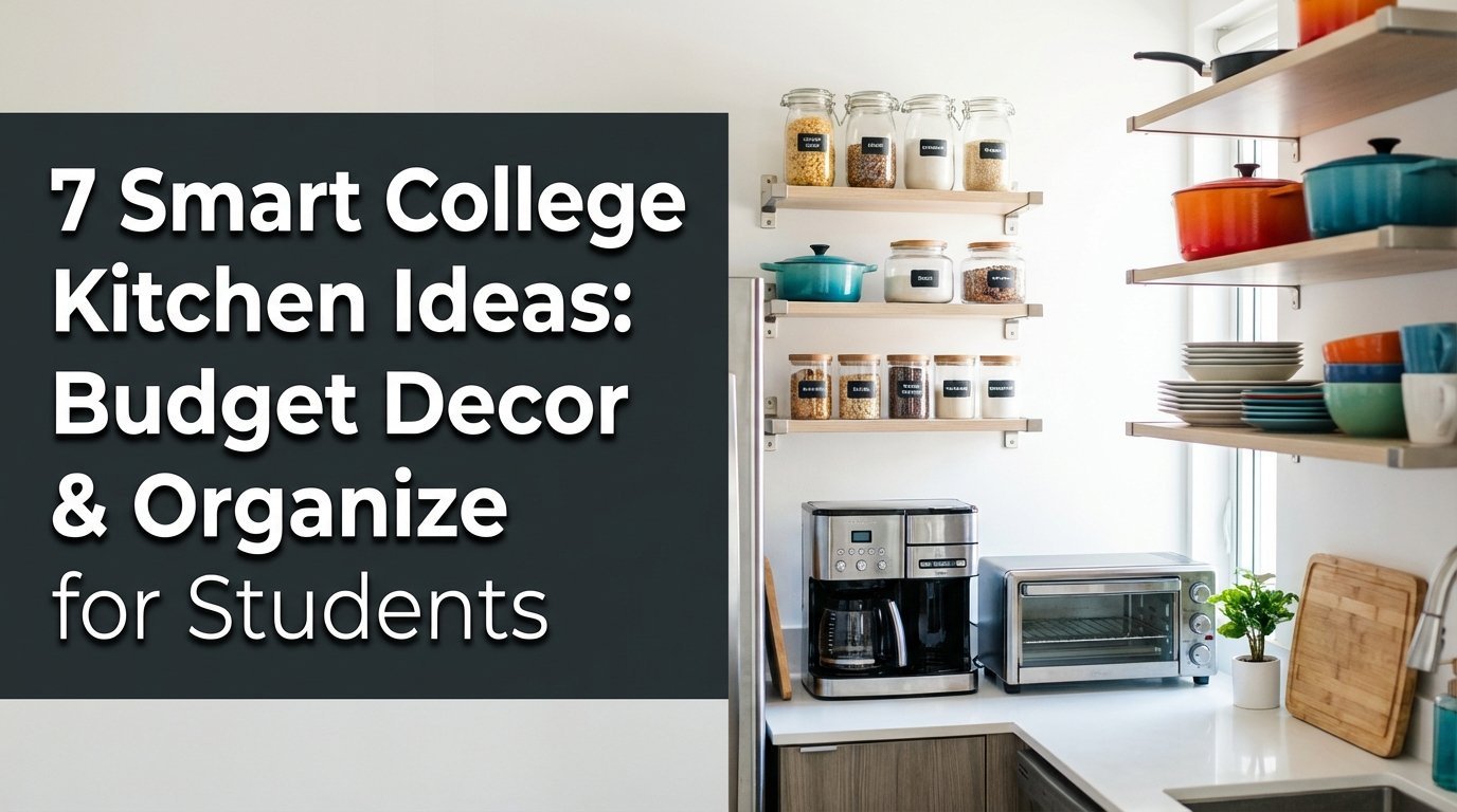 7 Smart College Kitchen Ideas: Budget Decor & Organize For Students