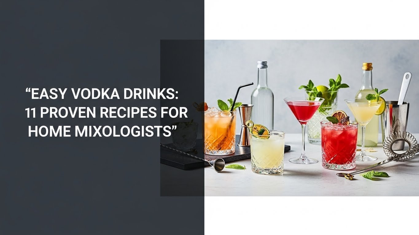 Easy Vodka Drinks: 11 Proven Recipes For Home Mixologists