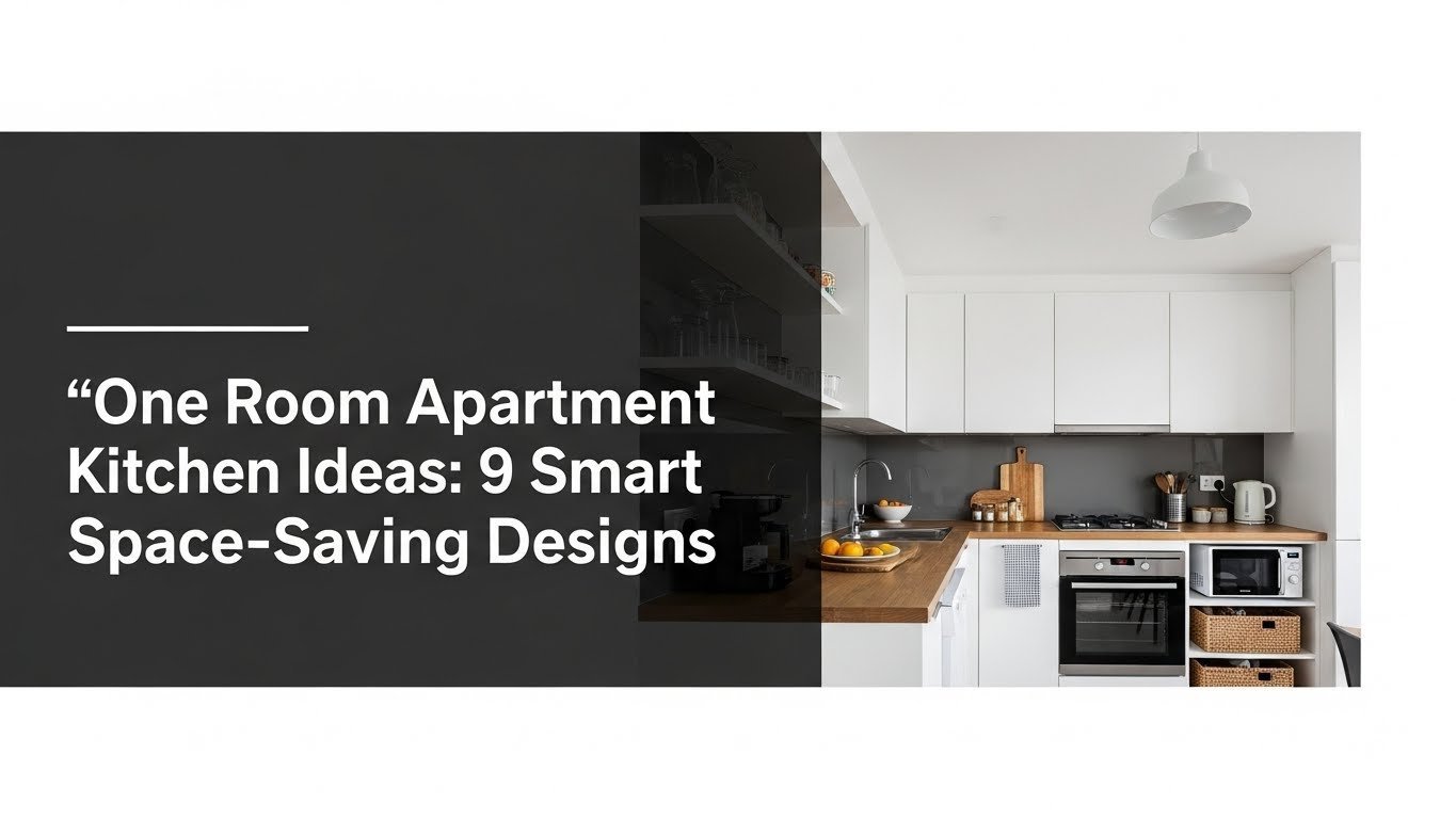 One Room Apartment Kitchen Ideas: 9 Smart Space-Saving Designs
