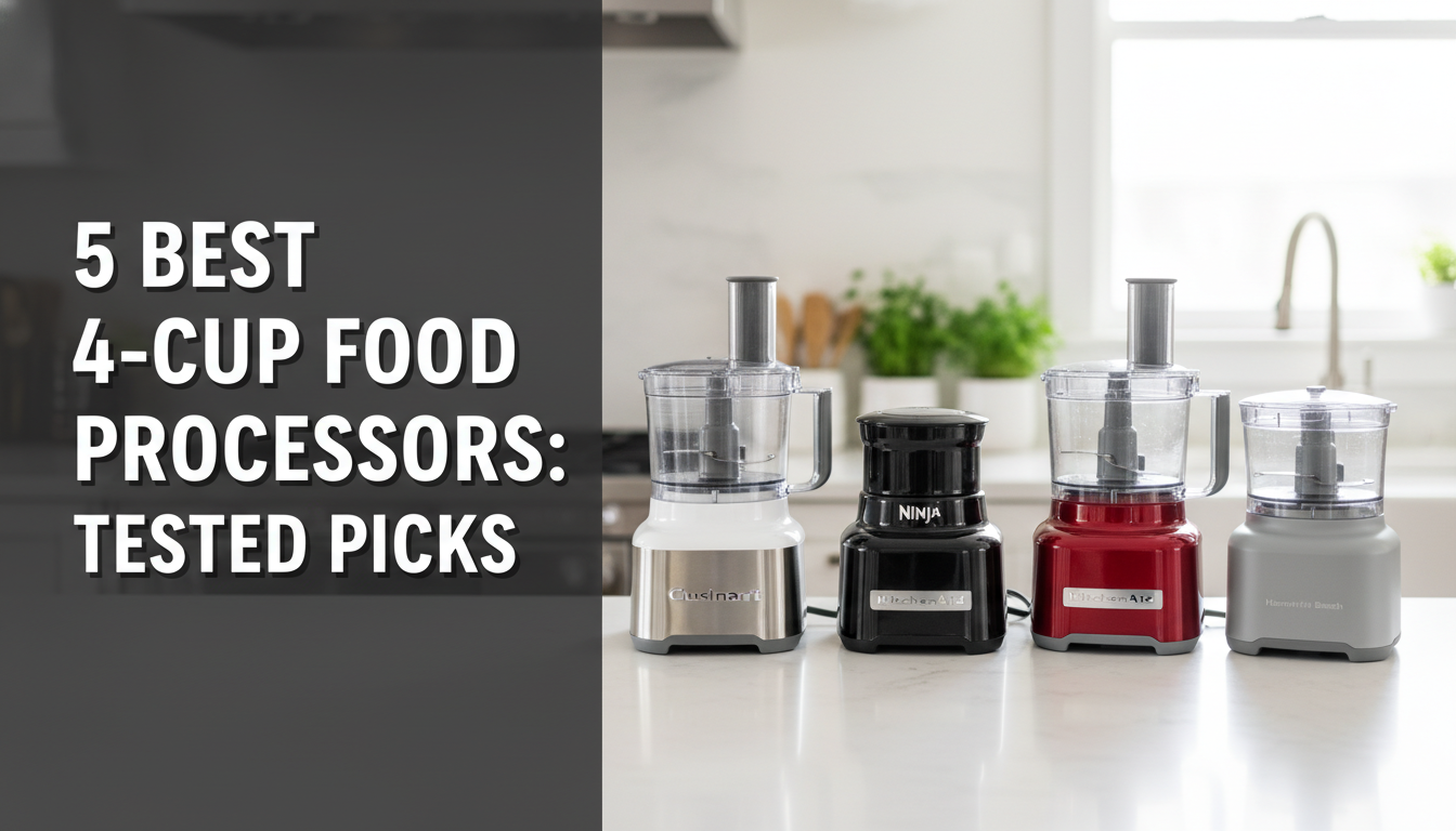 5 Best 4-Cup Food Processors: Tested Picks 2026