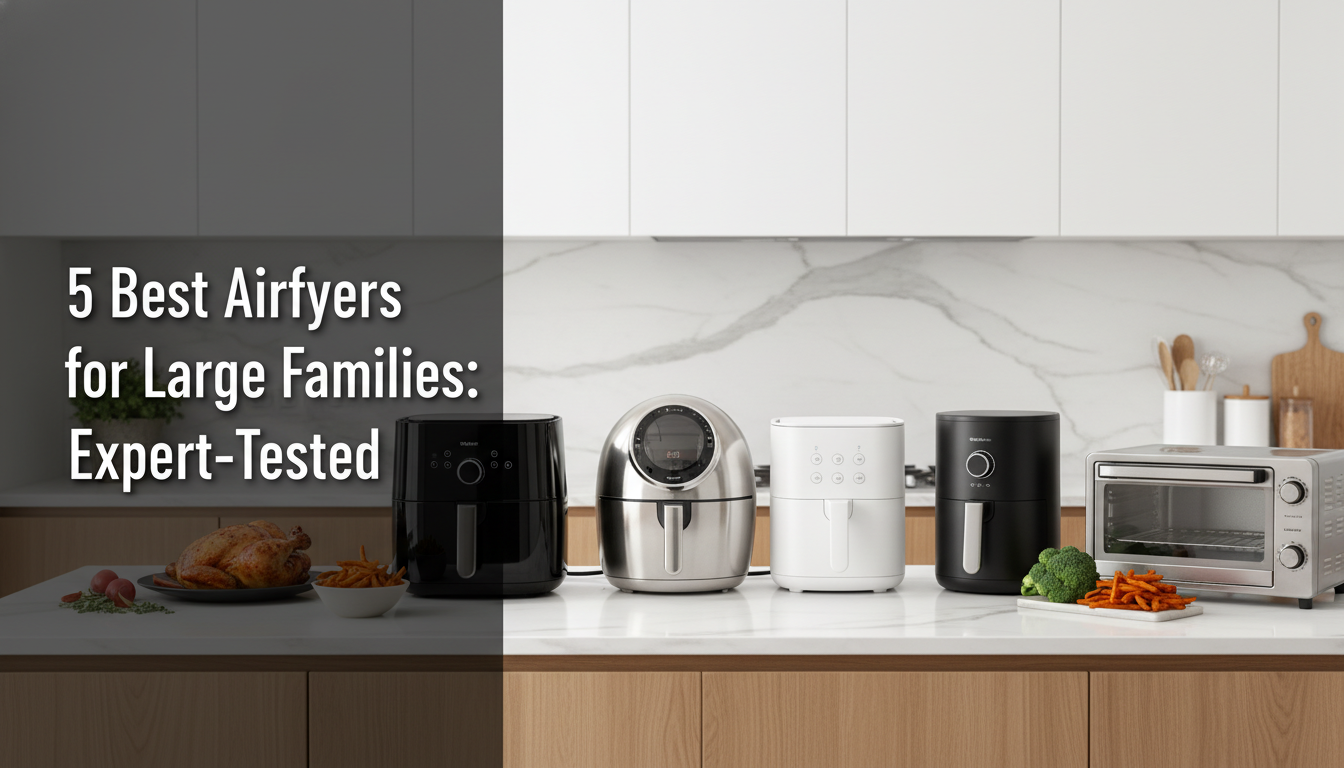 5 Best Air Fryers For Large Families: Expert-Tested In 2026