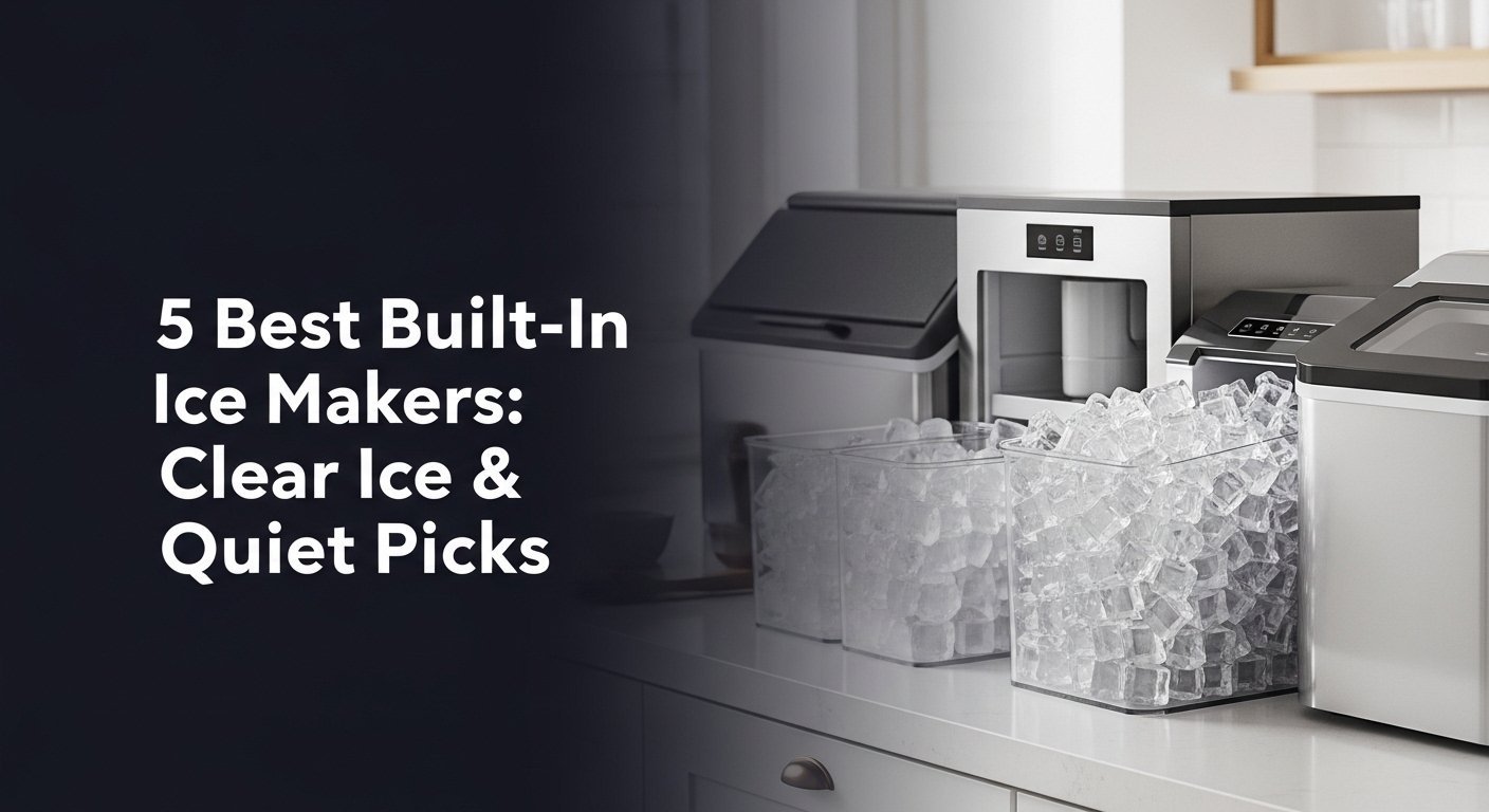 5 Best Built-In Ice Makers: Clear Ice & Quiet Picks 2026