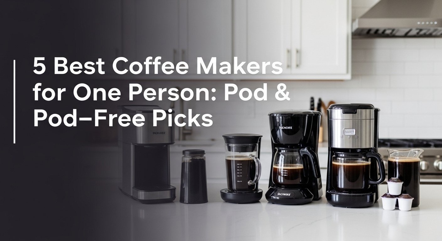 5 Best Coffee Makers For One Person: Pod & Pod-Free Picks 2026