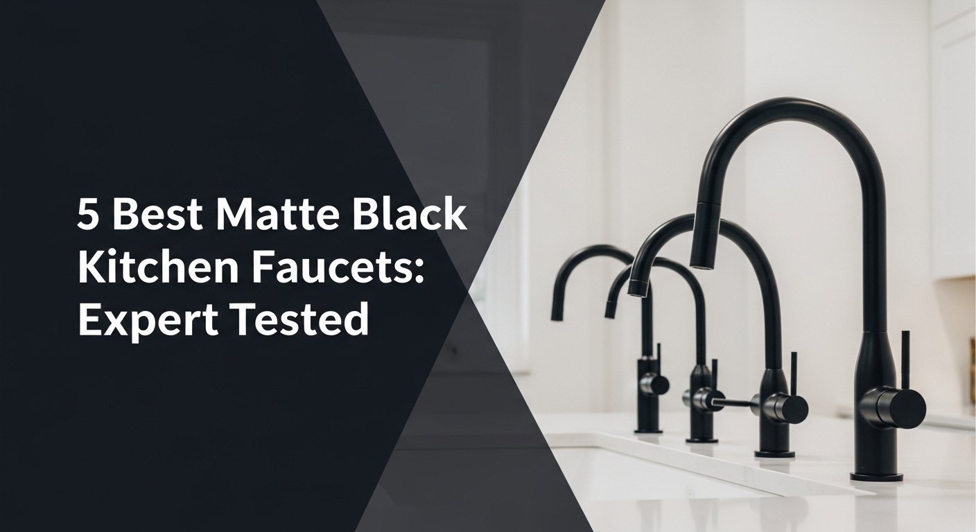 5 Best Matte Black Kitchen Faucets: Expert Tested In 2026