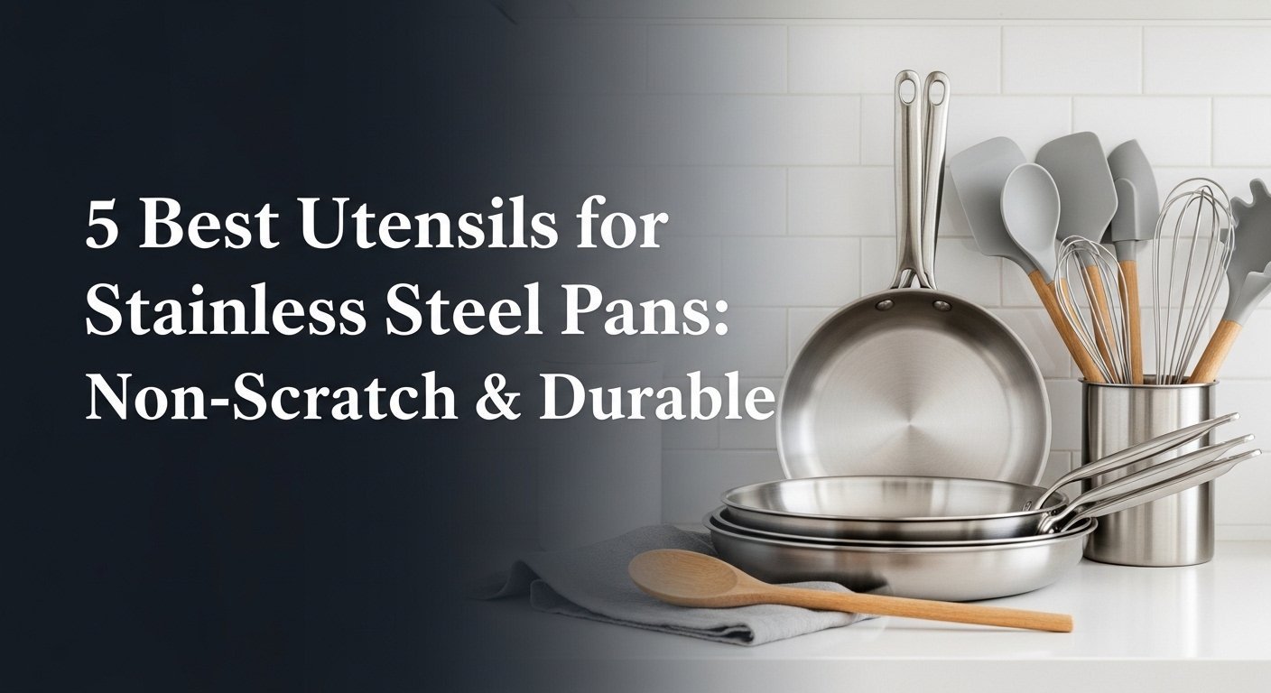 5 Best Utensils For Stainless Steel Pans: Non-Scratch & Durable