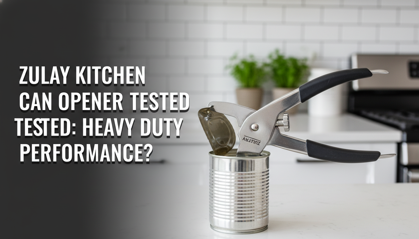 Zulay Kitchen Can Opener Tested: Heavy Duty Performance?