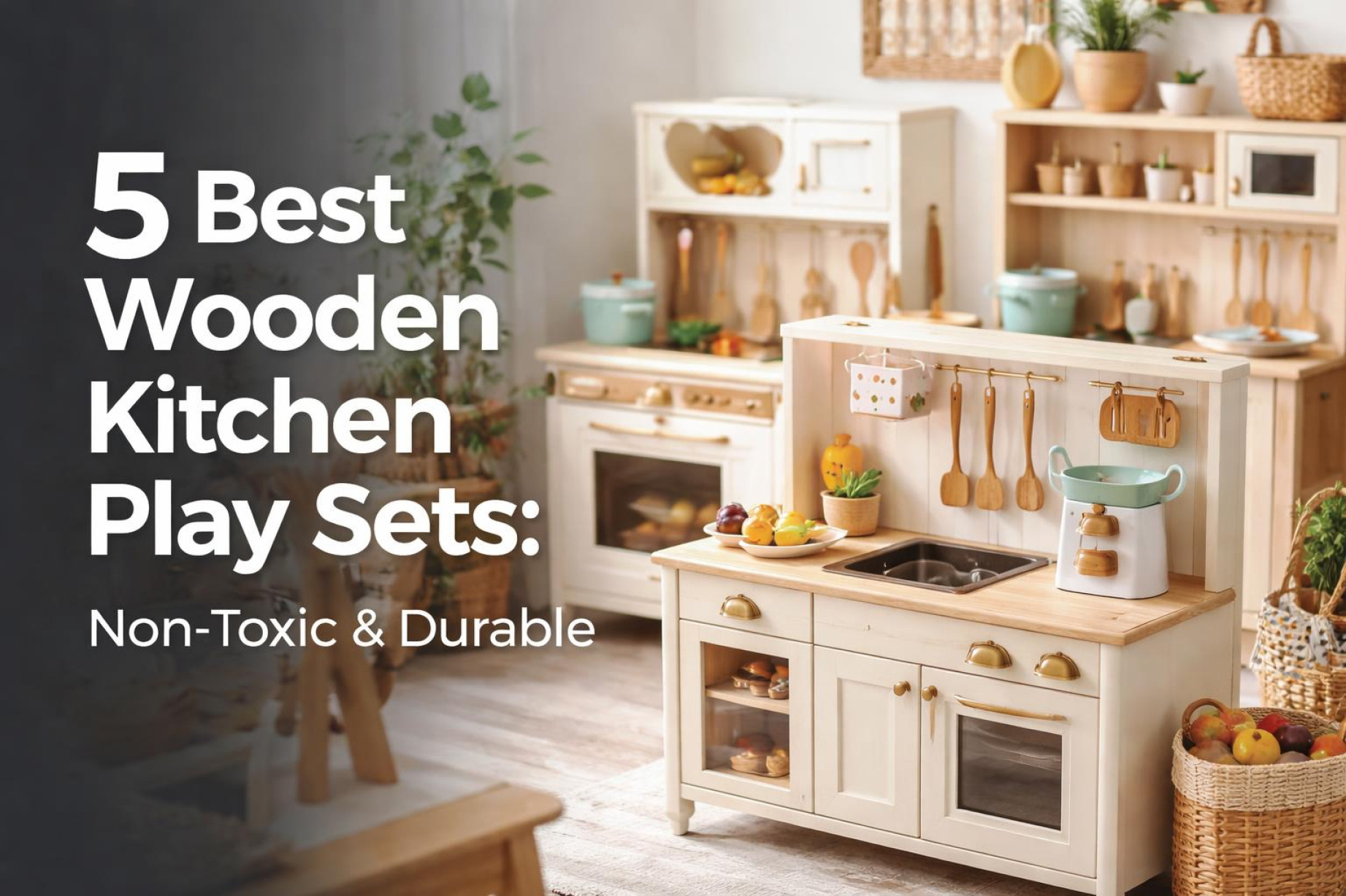 5 Best Wooden Kitchen Play Sets: Non-Toxic & Durable