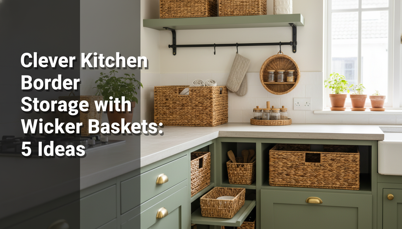 Clever Kitchen Border Storage With Wicker Baskets: 5 Ideas