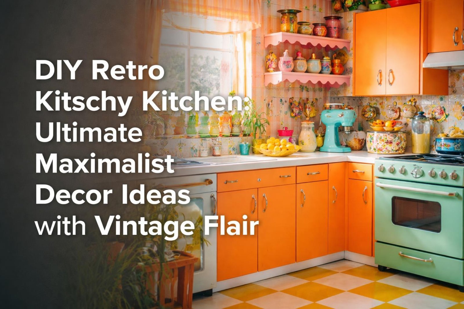 Diy Retro Kitschy Kitchen: Ultimate Maximalist Decor Ideas With Vintage ...