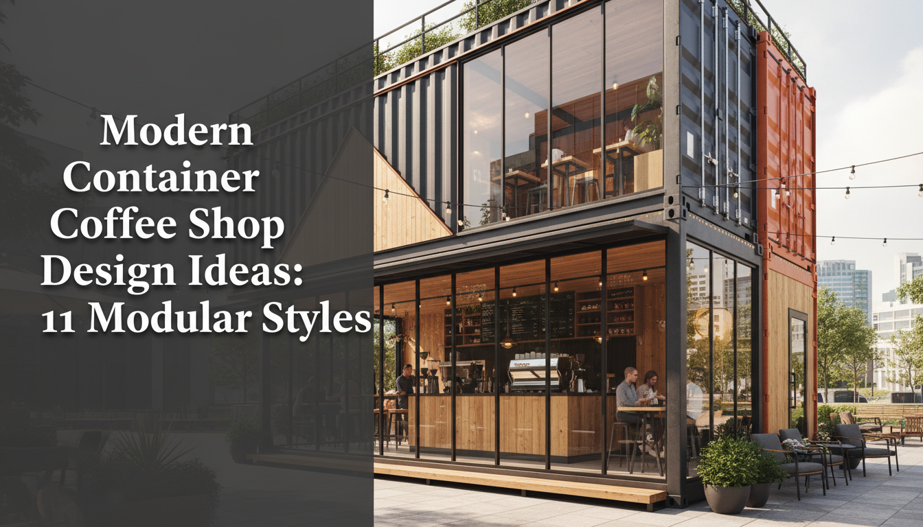 Modern Container Coffee Shop Design Ideas: 11 Modular Styles