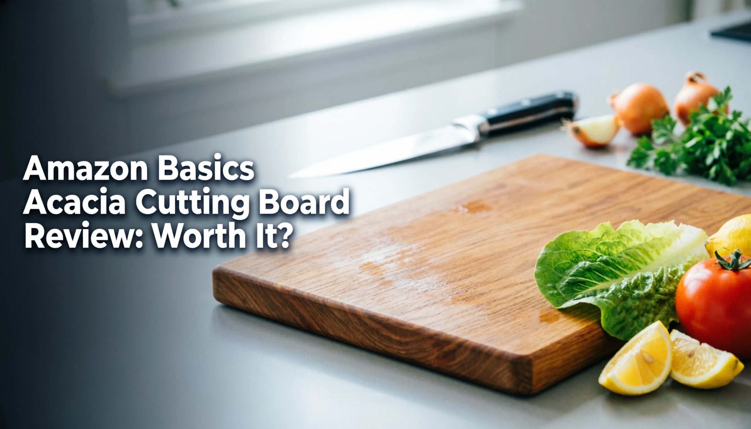 Amazon Basics Acacia Cutting Board Review: Worth It?
