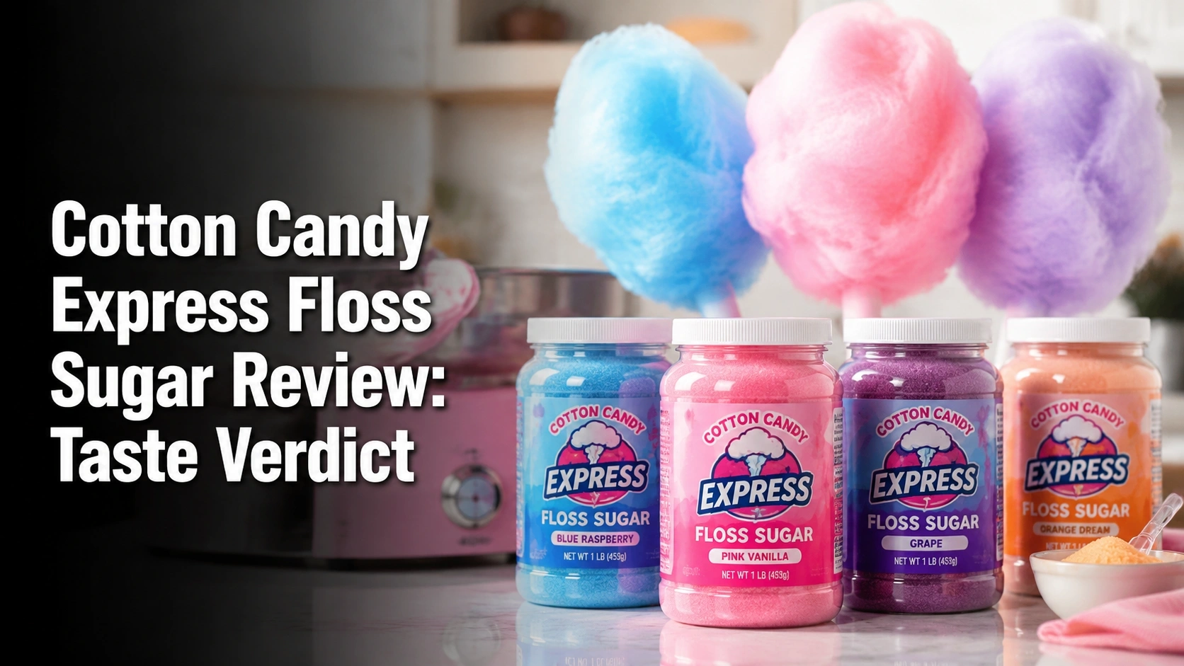 Cotton Candy Express Floss Sugar Review: Taste Verdict