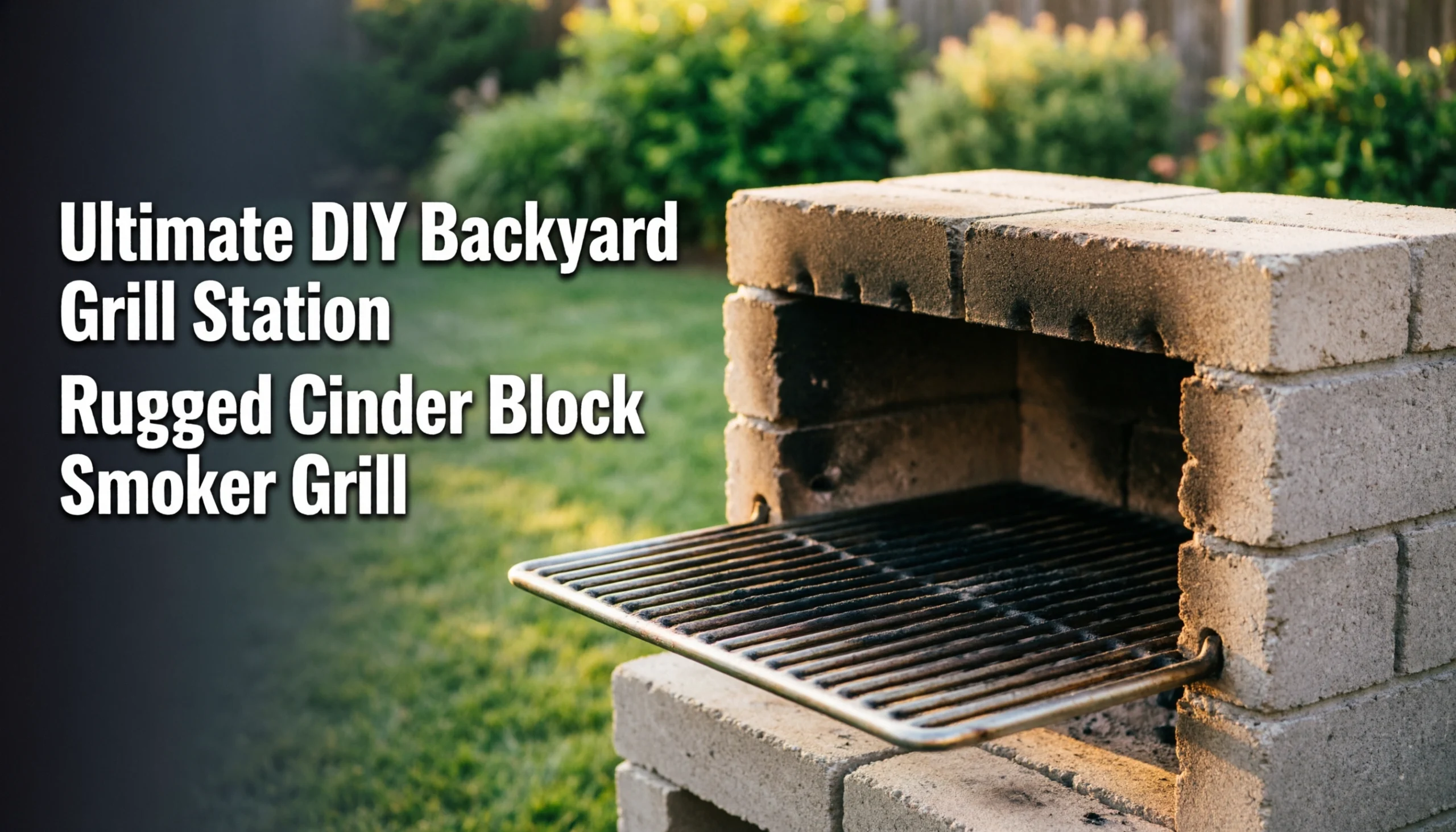 Ultimate DIY Backyard Grill Station: Rugged Cinder Block Smoker Grill